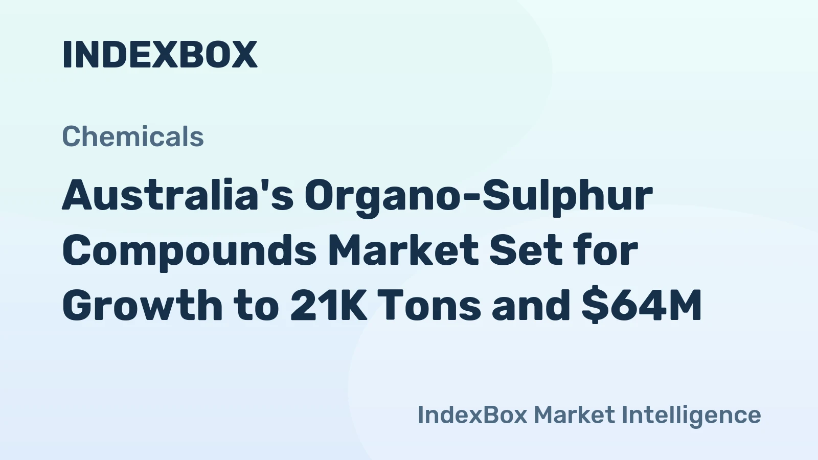 Australia's Organo-Sulphur Compounds Market Set for Growth to 21K Tons and $64M