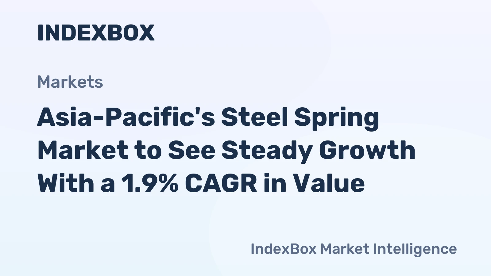 Asia-Pacific's Steel Spring Market to See Steady Growth With a 1.9% CAGR in Value