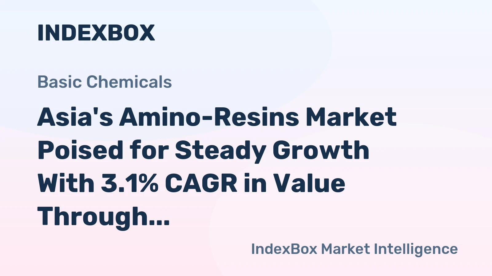 Asia's Amino-Resins Market Poised for Steady Growth With 3.1% CAGR in Value Through 2035
