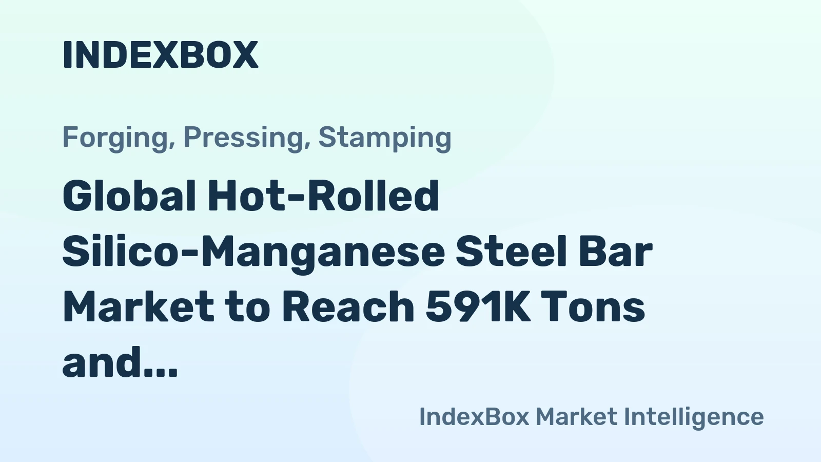 Global Hot-Rolled Silico-Manganese Steel Bar Market to Reach 591K Tons and $601M by 2035