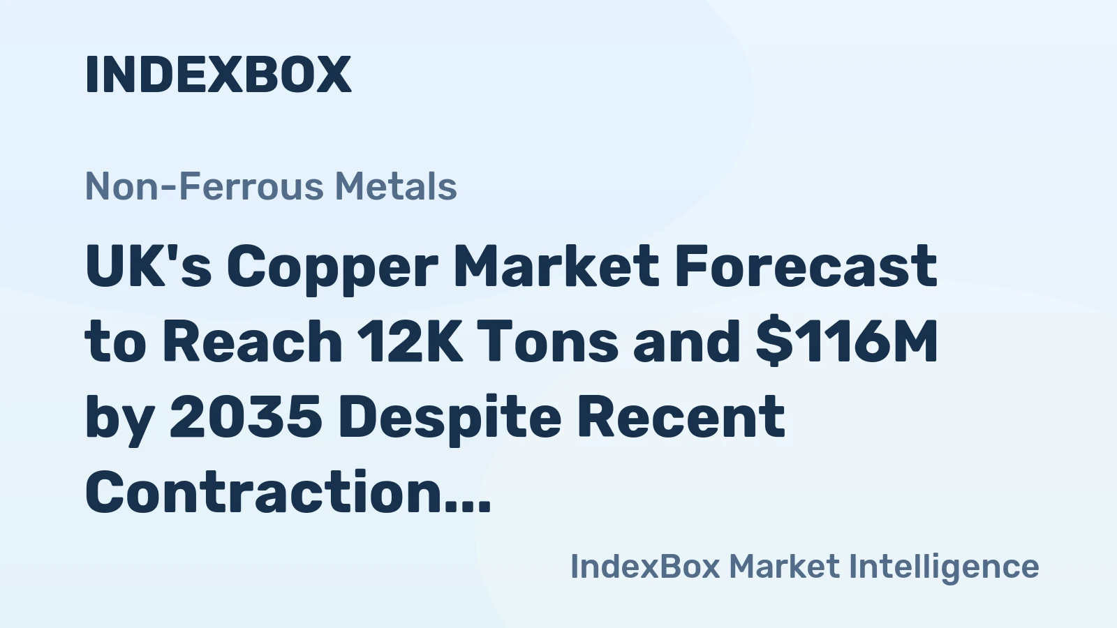 UK's Copper Market Forecast to Reach 12K Tons and $116M by 2035 Despite Recent Contraction