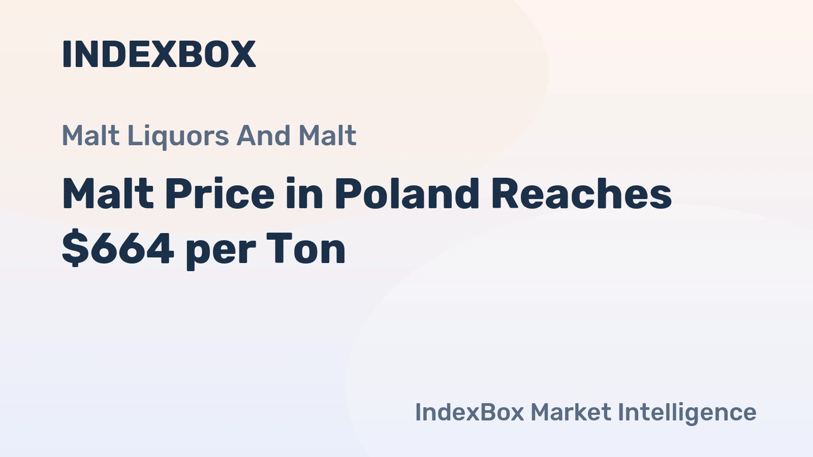 Malt Price in Poland Reaches $664 per Ton