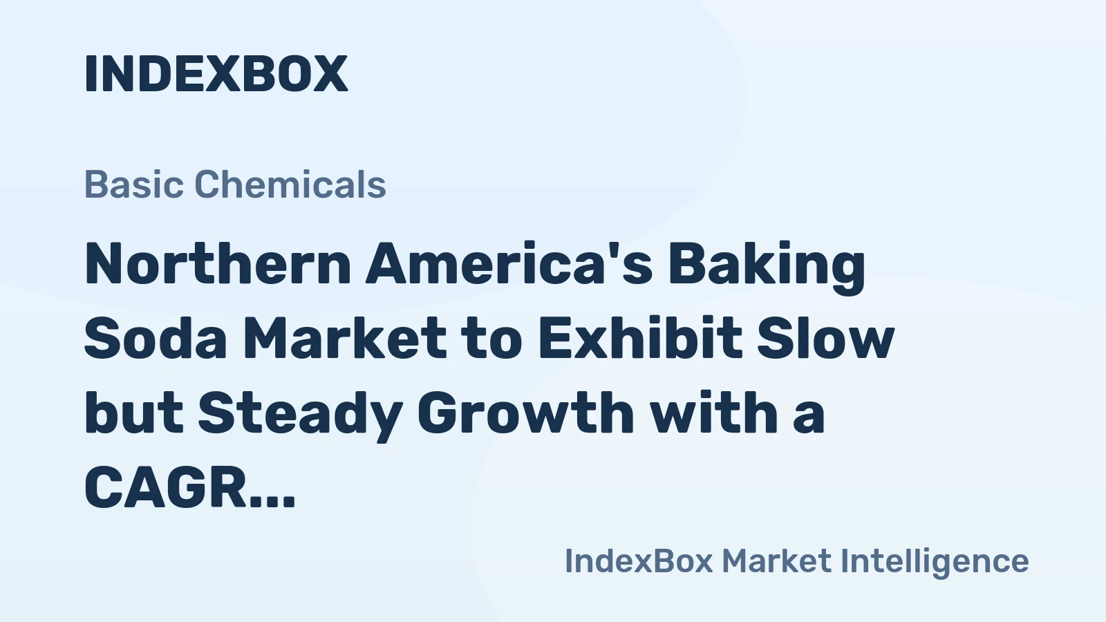 Northern America's Baking Soda Market to Exhibit Slow but Steady Growth with a CAGR of +1.5%