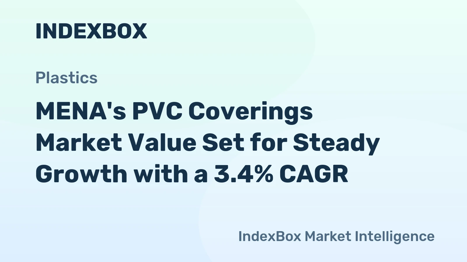 MENA's PVC Coverings Market Value Set for Steady Growth with a 3.4% CAGR