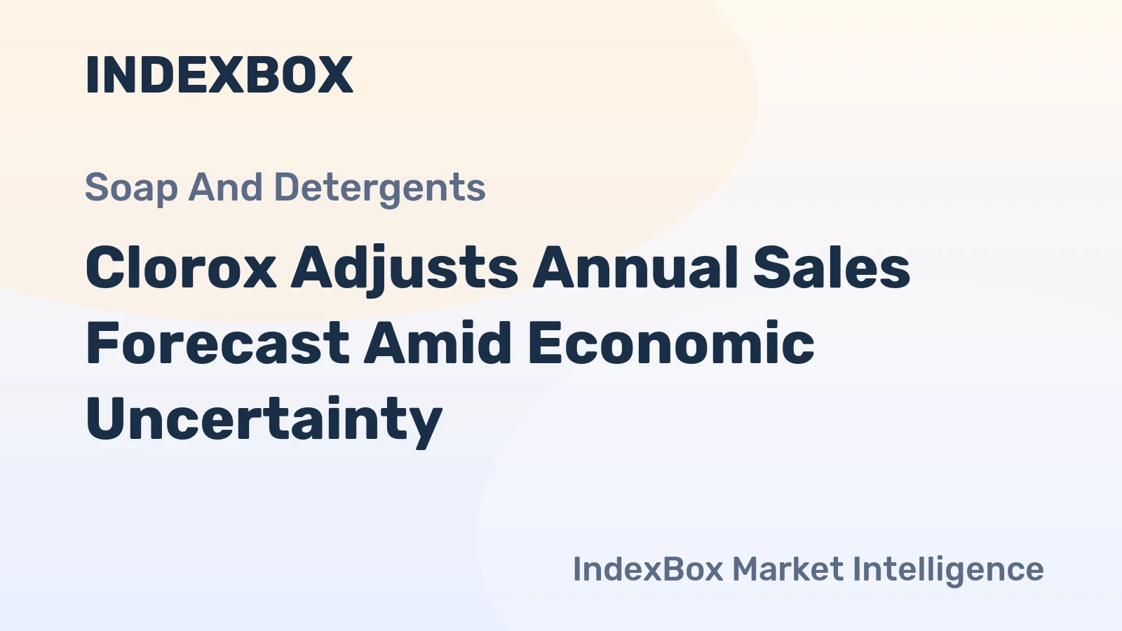 Clorox Adjusts Annual Sales Forecast Amid Economic Uncertainty