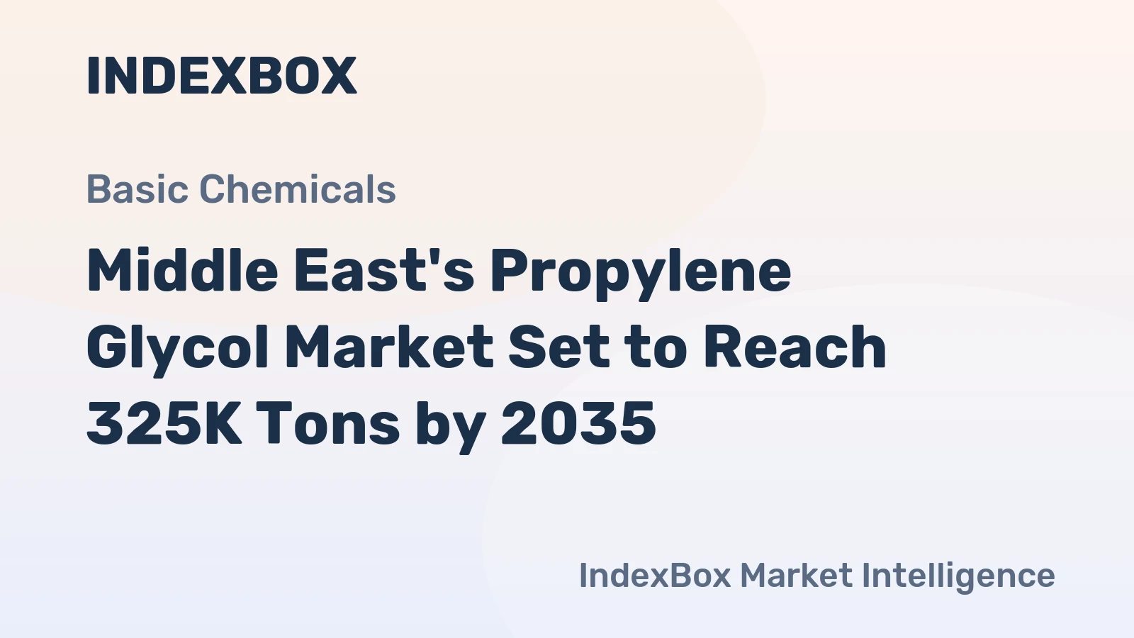 Middle East's Propylene Glycol Market Set to Reach 325K Tons by 2035