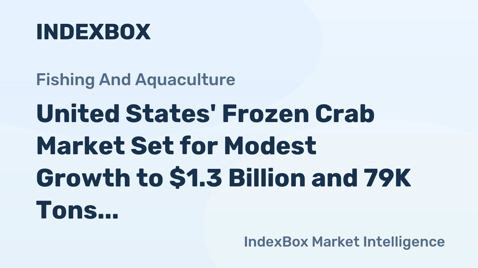 United States' Frozen Crab Market Set for Modest Growth to $1.3 Billion and 79K Tons by 2035