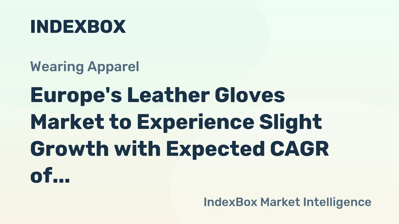 Europe's Leather Gloves Market to Experience Slight Growth with Expected CAGR of +0.6% by 2035