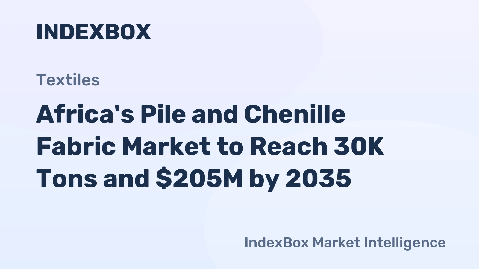 Africa's Pile and Chenille Fabric Market to Reach 30K Tons and $205M by 2035