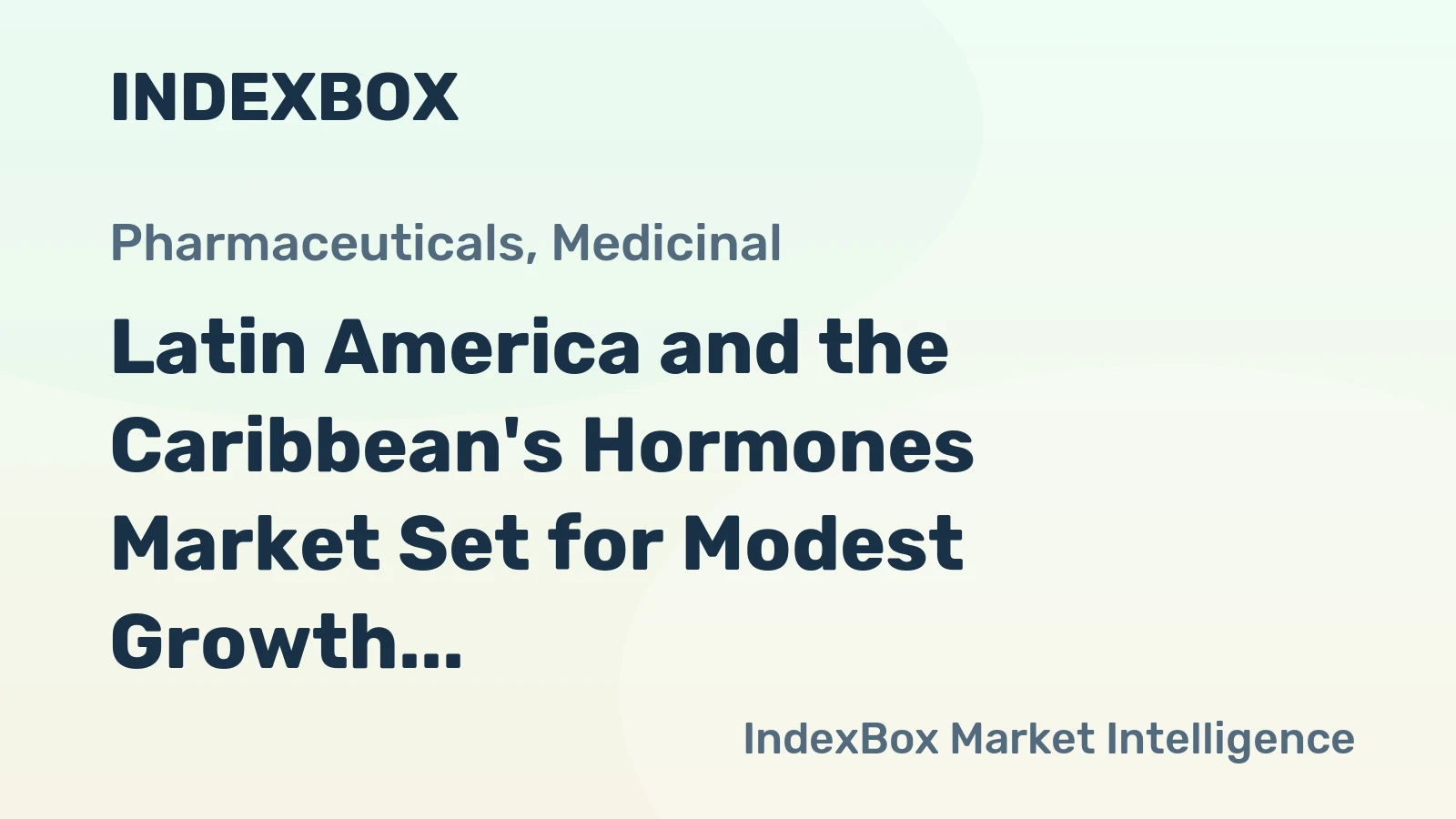 Latin America and the Caribbean's Hormones Market Set for Modest Growth with +1.0% Volume CAGR Through 2035