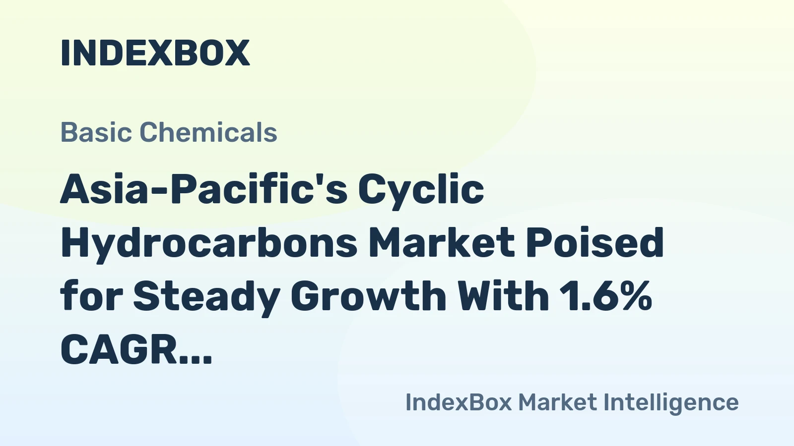 Asia-Pacific's Cyclic Hydrocarbons Market Poised for Steady Growth With 1.6% CAGR Through 2035