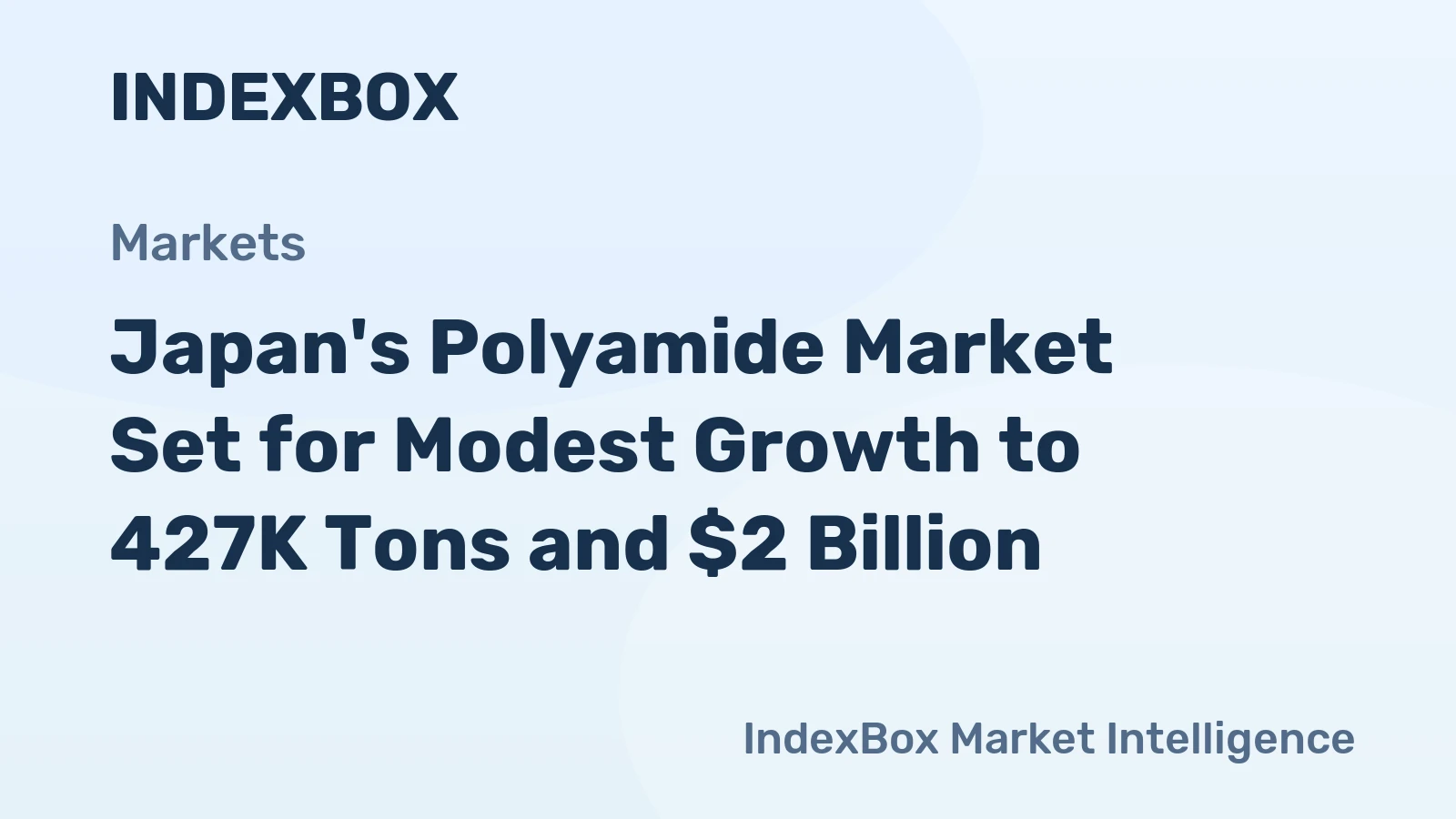Japan's Polyamide Market Set for Modest Growth to 427K Tons and $2 Billion