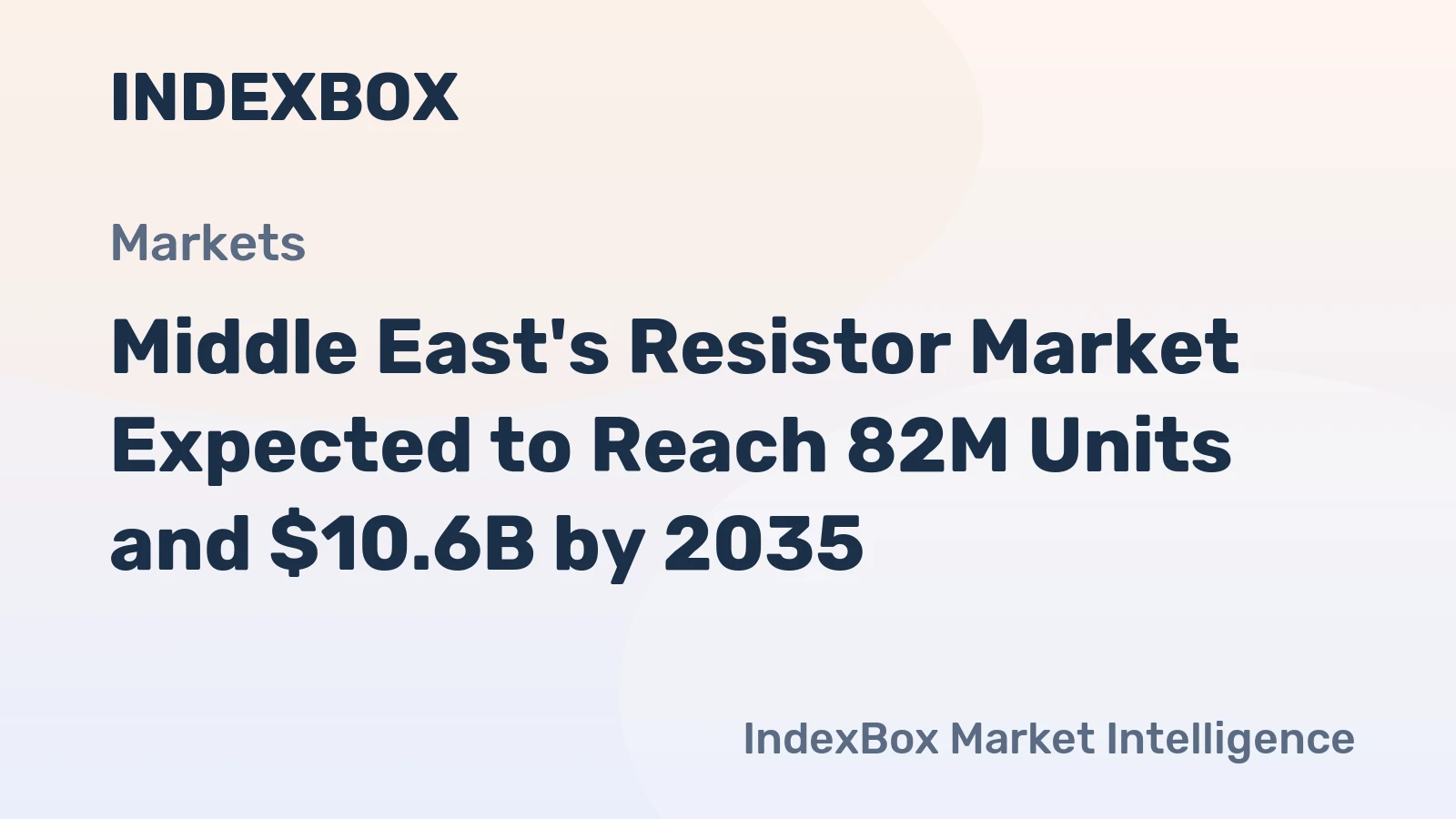 Middle East's Resistor Market Expected to Reach 82M Units and $10.6B by 2035
