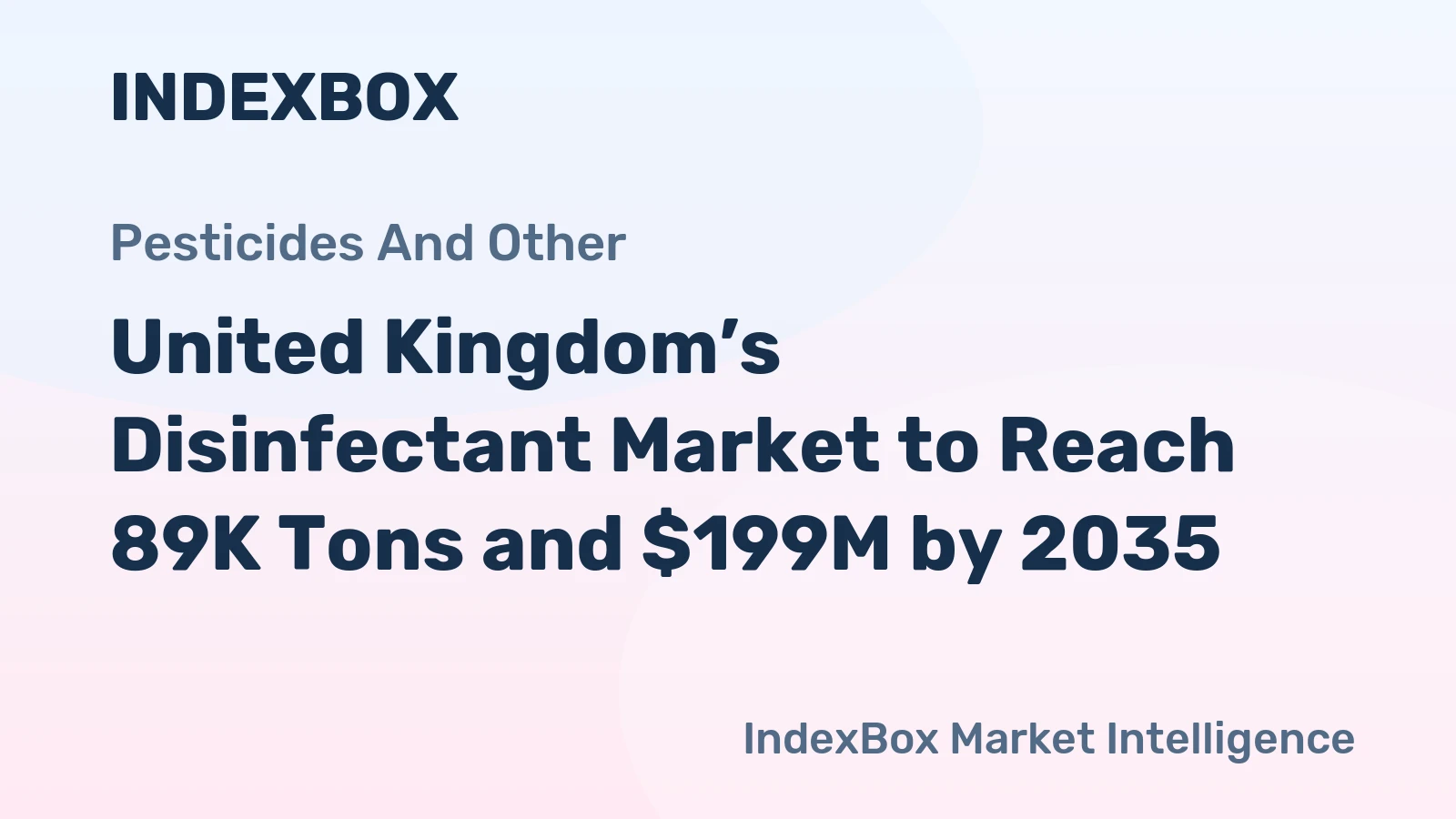 United Kingdom’s Disinfectant Market to Reach 89K Tons and $199M by 2035