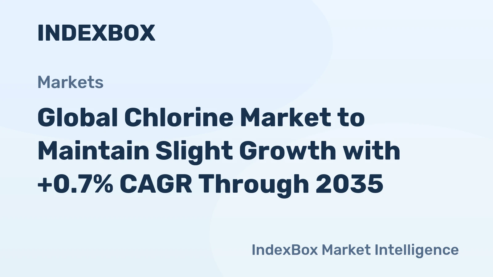 Global Chlorine Market to Maintain Slight Growth with +0.7% CAGR Through 2035