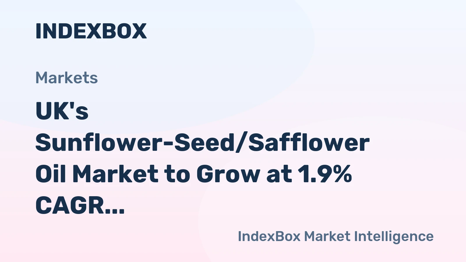 UK's Sunflower-Seed/Safflower Oil Market to Grow at 1.9% CAGR, Reaching 146K tons by 2035, Valued at $287M