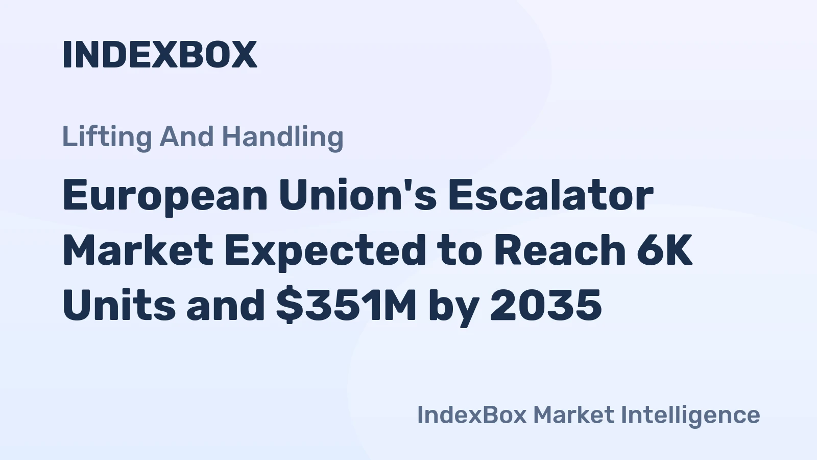 European Union's Escalator Market Expected to Reach 6K Units and $351M by 2035