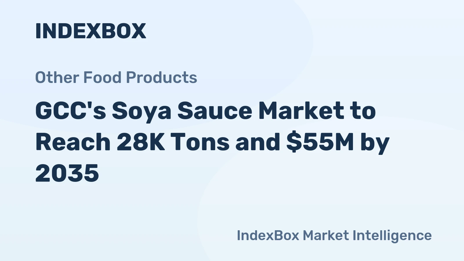 GCC's Soya Sauce Market to Reach 28K Tons and $55M by 2035