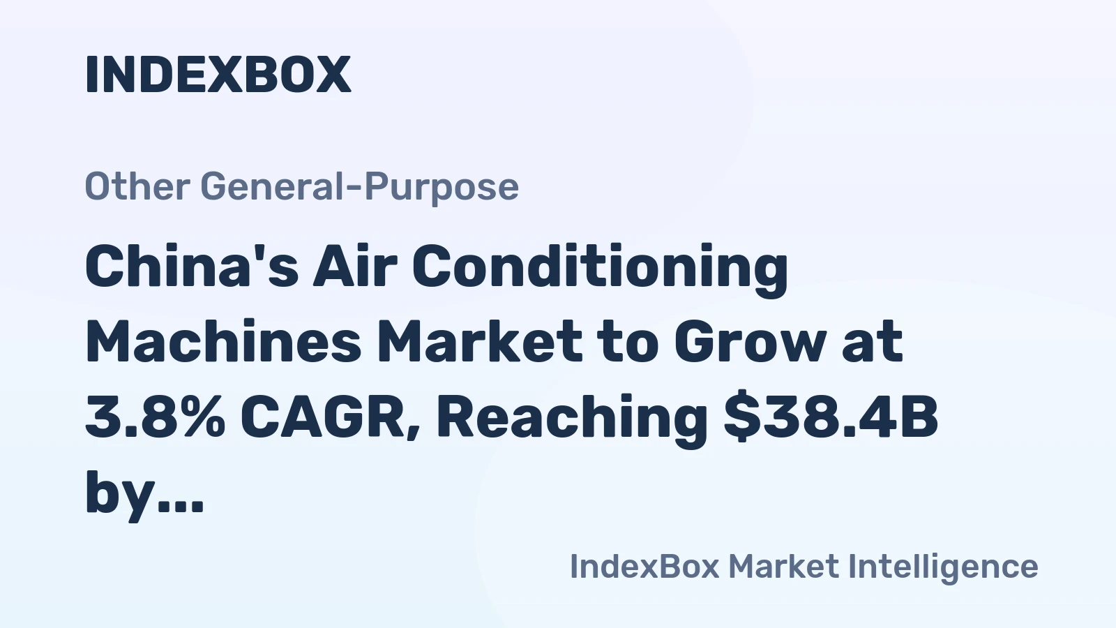 China's Air Conditioning Machines Market to Grow at 3.8% CAGR, Reaching $38.4B by 2035