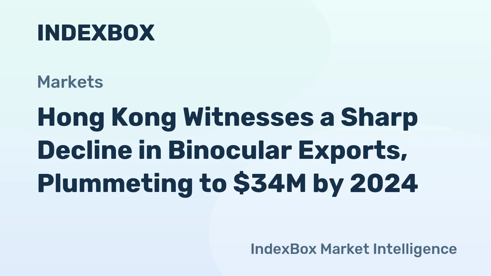 Hong Kong Witnesses a Sharp Decline in Binocular Exports, Plummeting to $34M by 2024