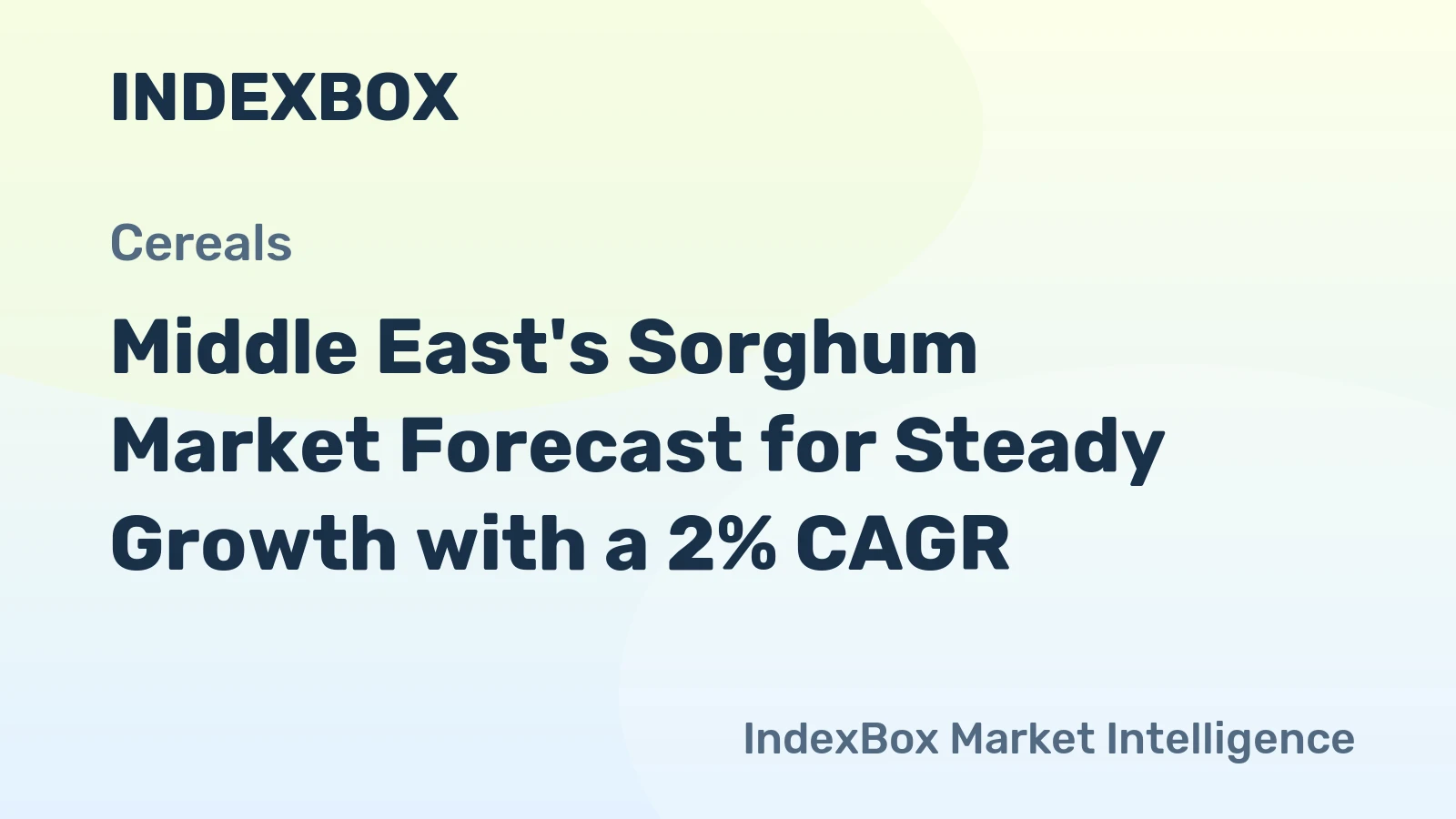 Middle East's Sorghum Market Forecast for Steady Growth with a 2% CAGR