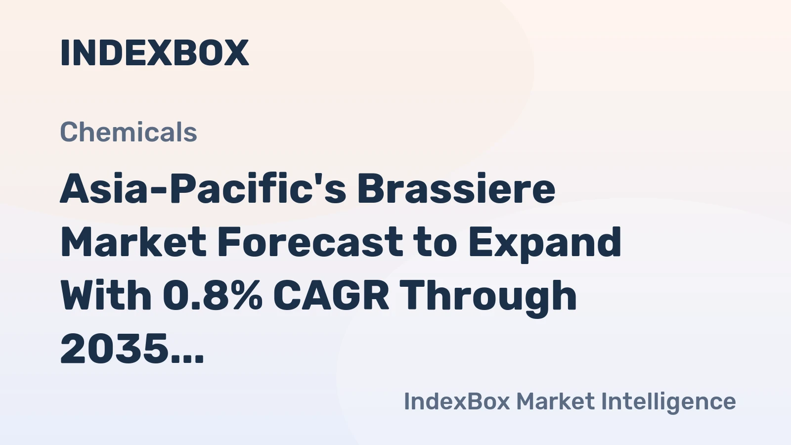 Asia-Pacific's Brassiere Market Forecast to Expand With 0.8% CAGR Through 2035