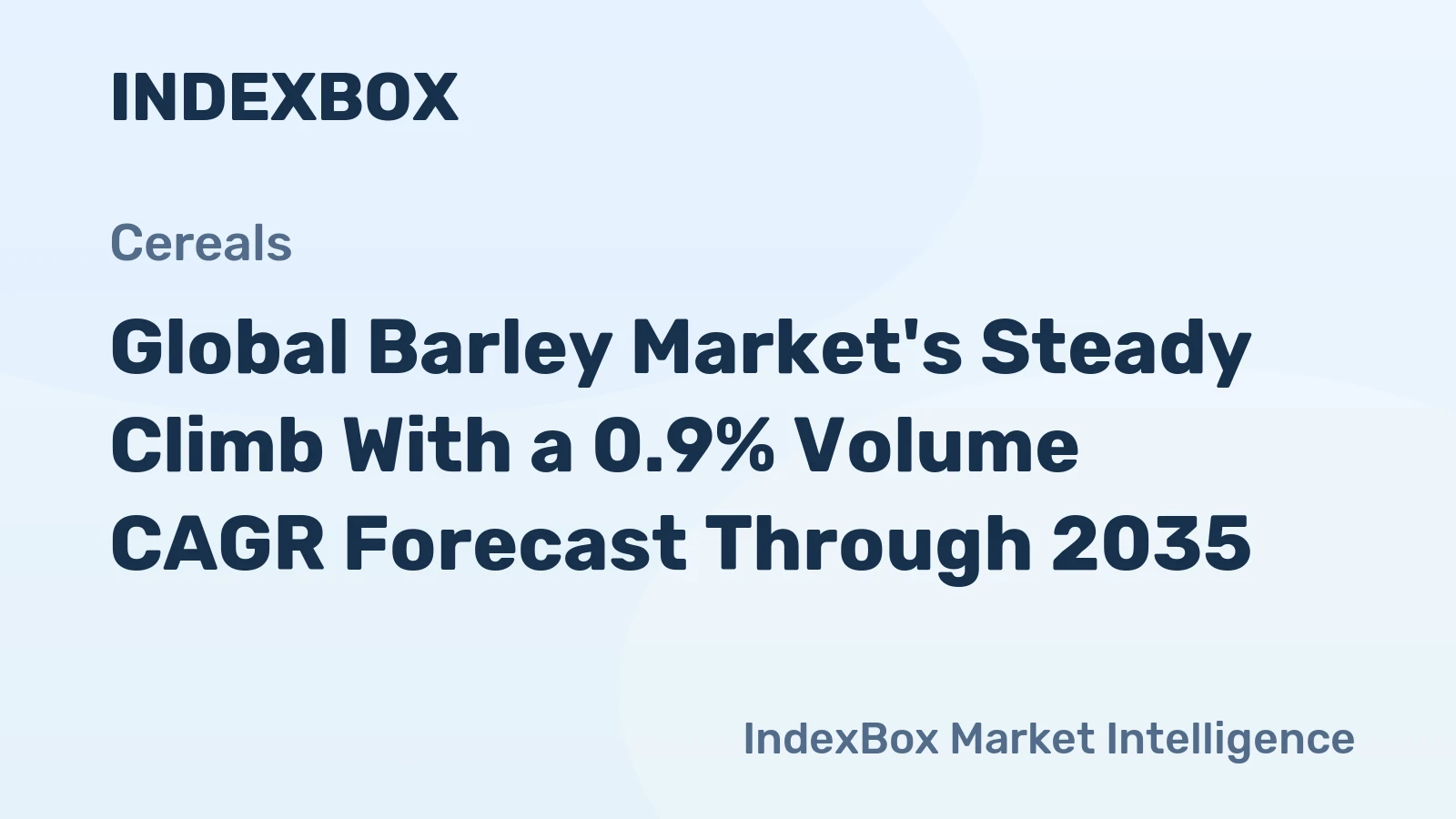 Global Barley Market's Steady Climb With a 0.9% Volume CAGR Forecast Through 2035
