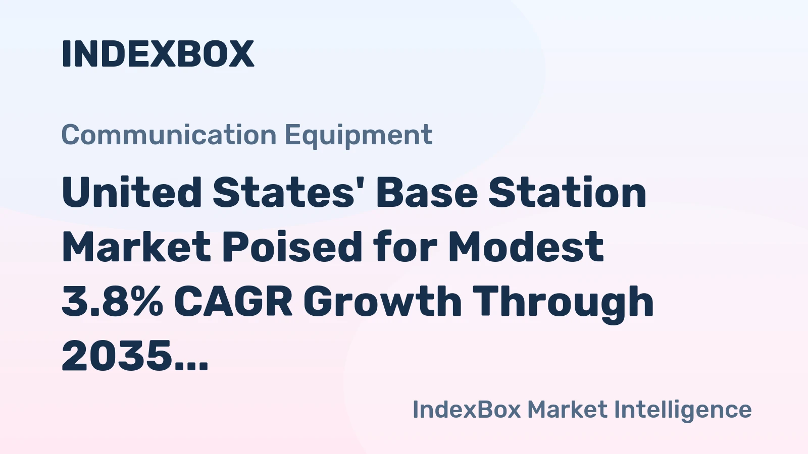 United States' Base Station Market Poised for Modest 3.8% CAGR Growth Through 2035
