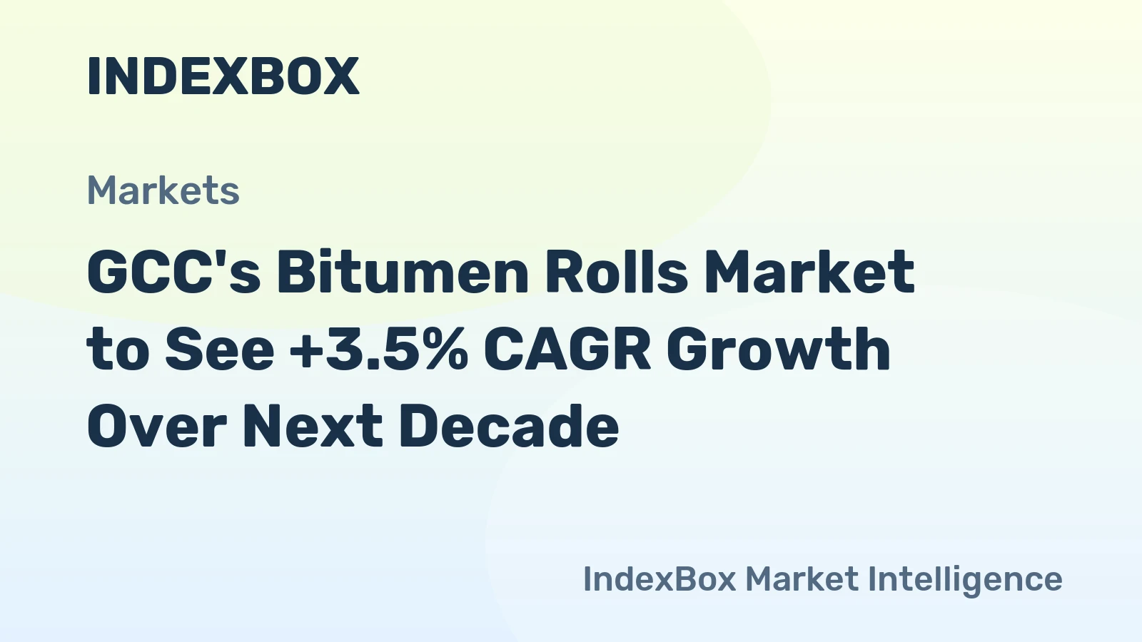 GCC's Bitumen Rolls Market to See +3.5% CAGR Growth Over Next Decade