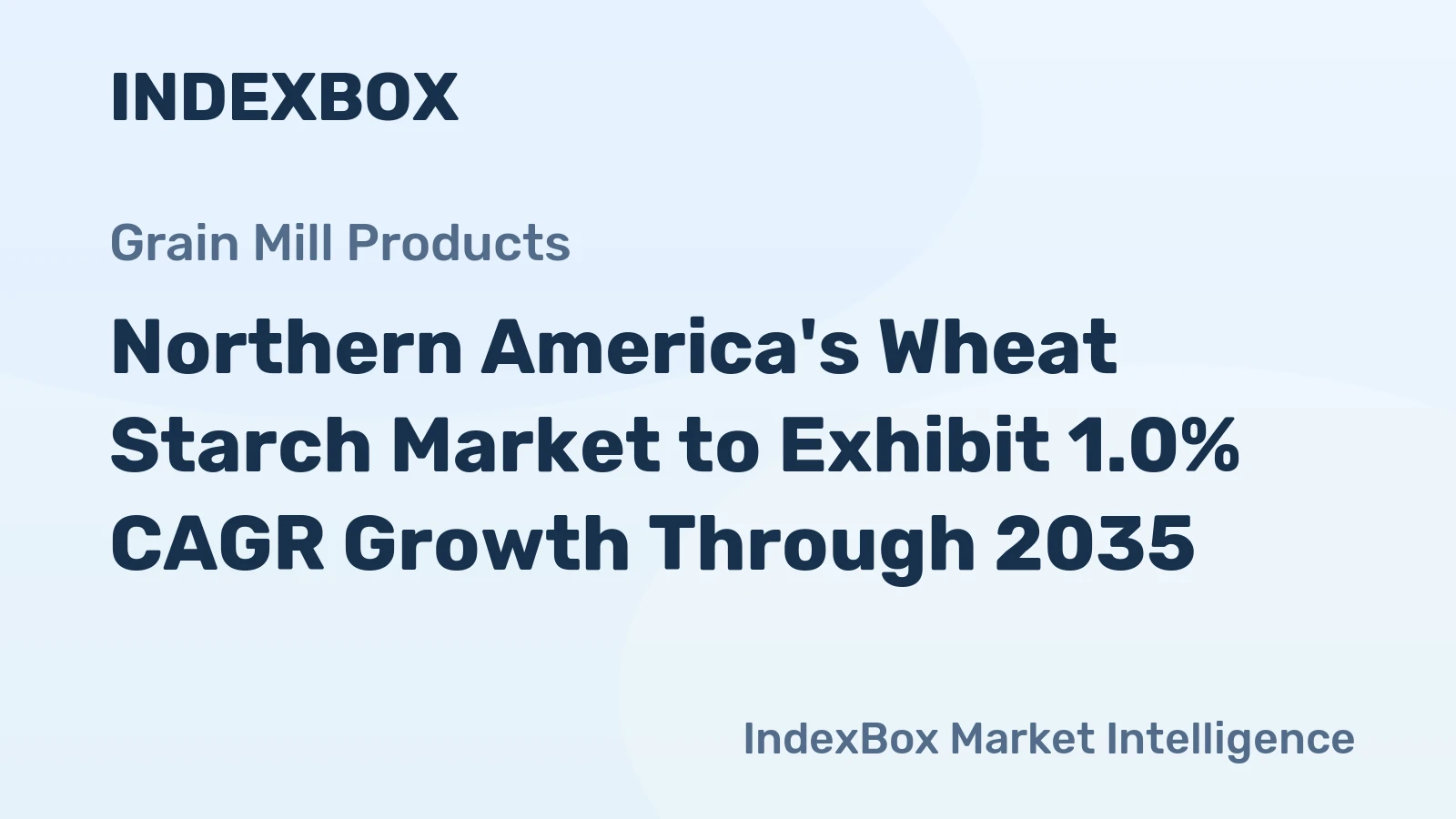 Northern America's Wheat Starch Market to Exhibit 1.0% CAGR Growth Through 2035