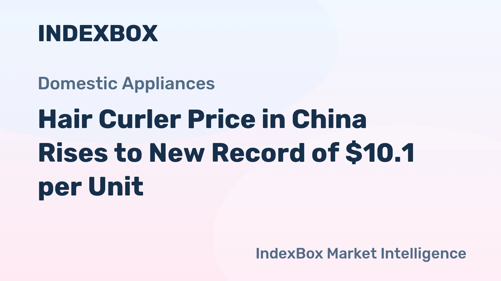Hair Curler Price in China Rises to New Record of $10.1 per Unit