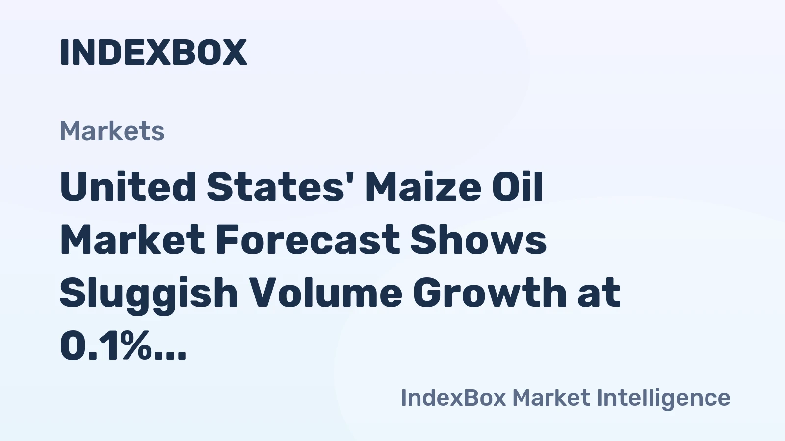 United States' Maize Oil Market Forecast Shows Sluggish Volume Growth at 0.1% CAGR Through 2035