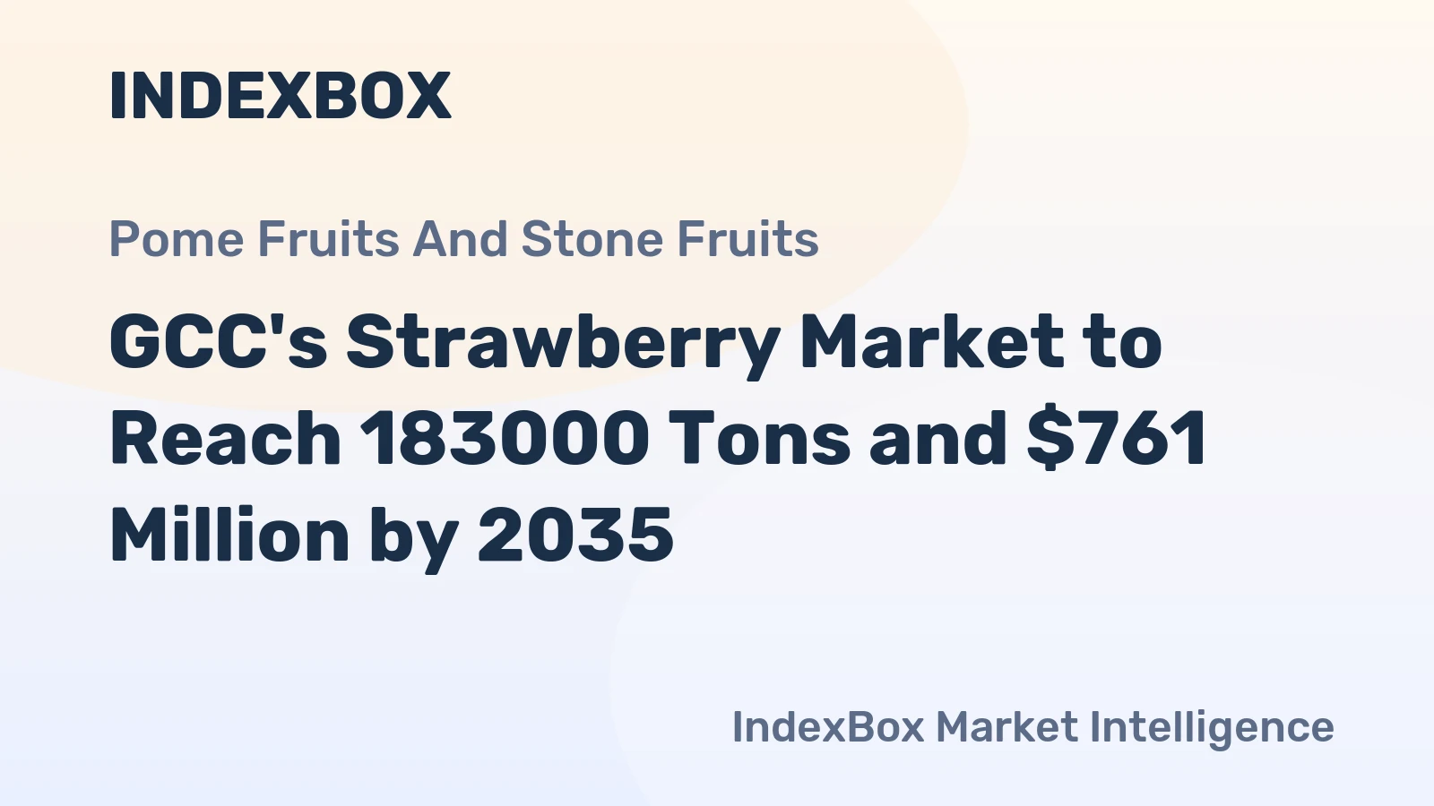 GCC's Strawberry Market to Reach 183000 Tons and $761 Million by 2035