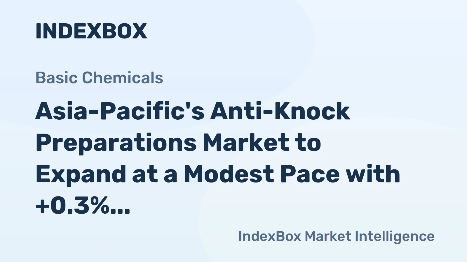 Asia-Pacific's Anti-Knock Preparations Market to Expand at a Modest Pace with +0.3% CAGR, Reaching 1.6M Tons by 2035