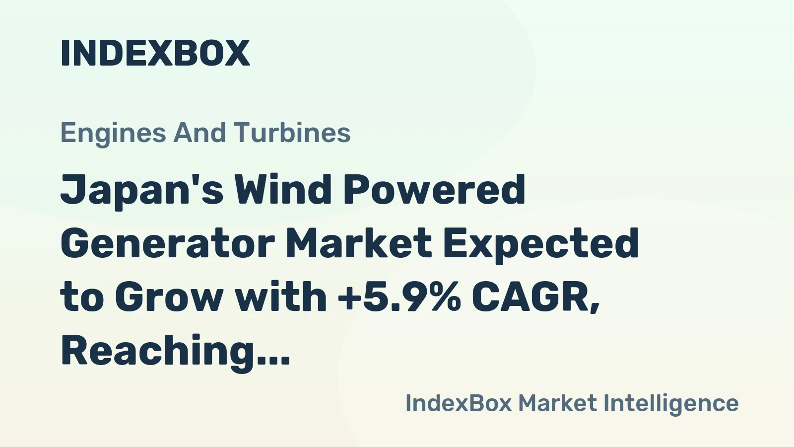 Japan's Wind Powered Generator Market Expected to Grow with +5.9% CAGR, Reaching 554K Units and $24.3B Value by 2035