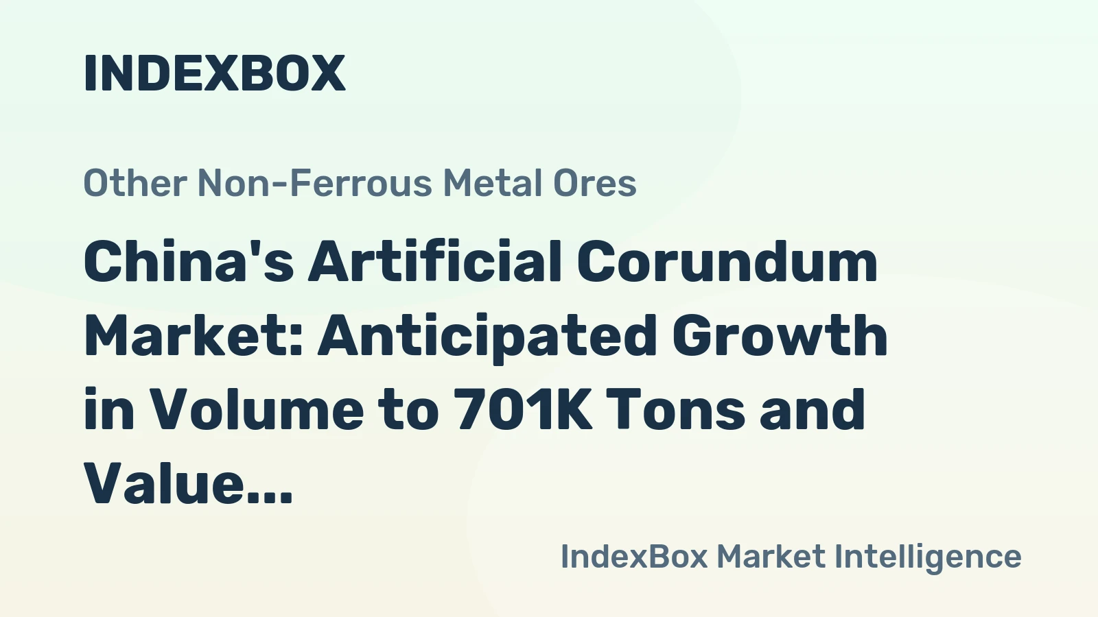 China's Artificial Corundum Market: Anticipated Growth in Volume to 701K Tons and Value to $604M by 2035