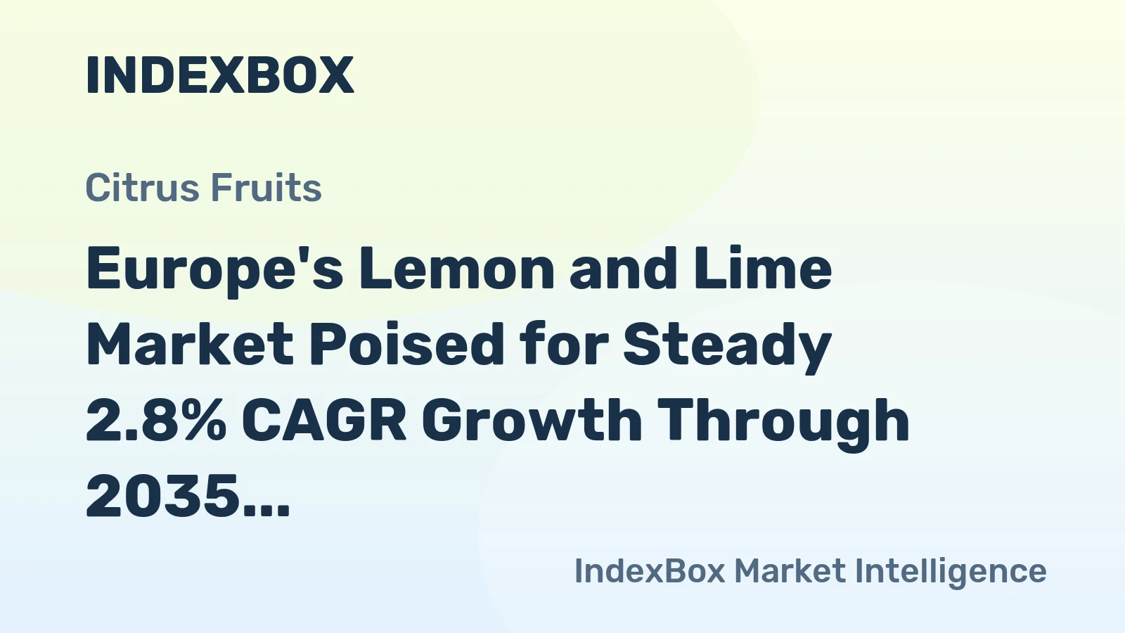 Europe's Lemon and Lime Market Poised for Steady 2.8% CAGR Growth Through 2035