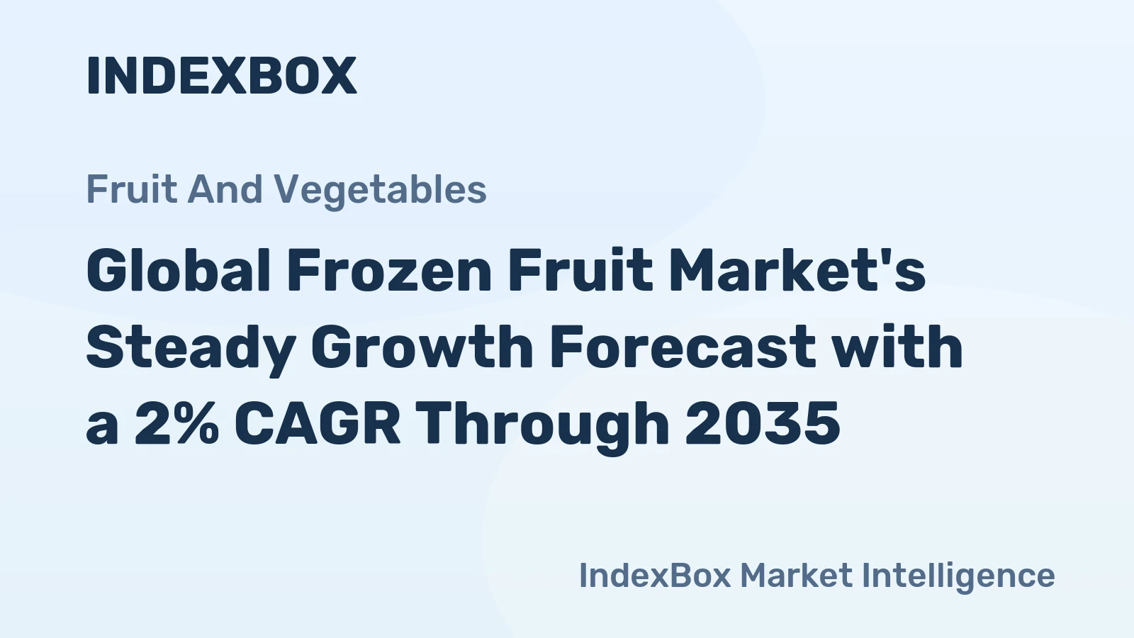 Global Frozen Fruit Market's Steady Growth Forecast with a 2% CAGR Through 2035
