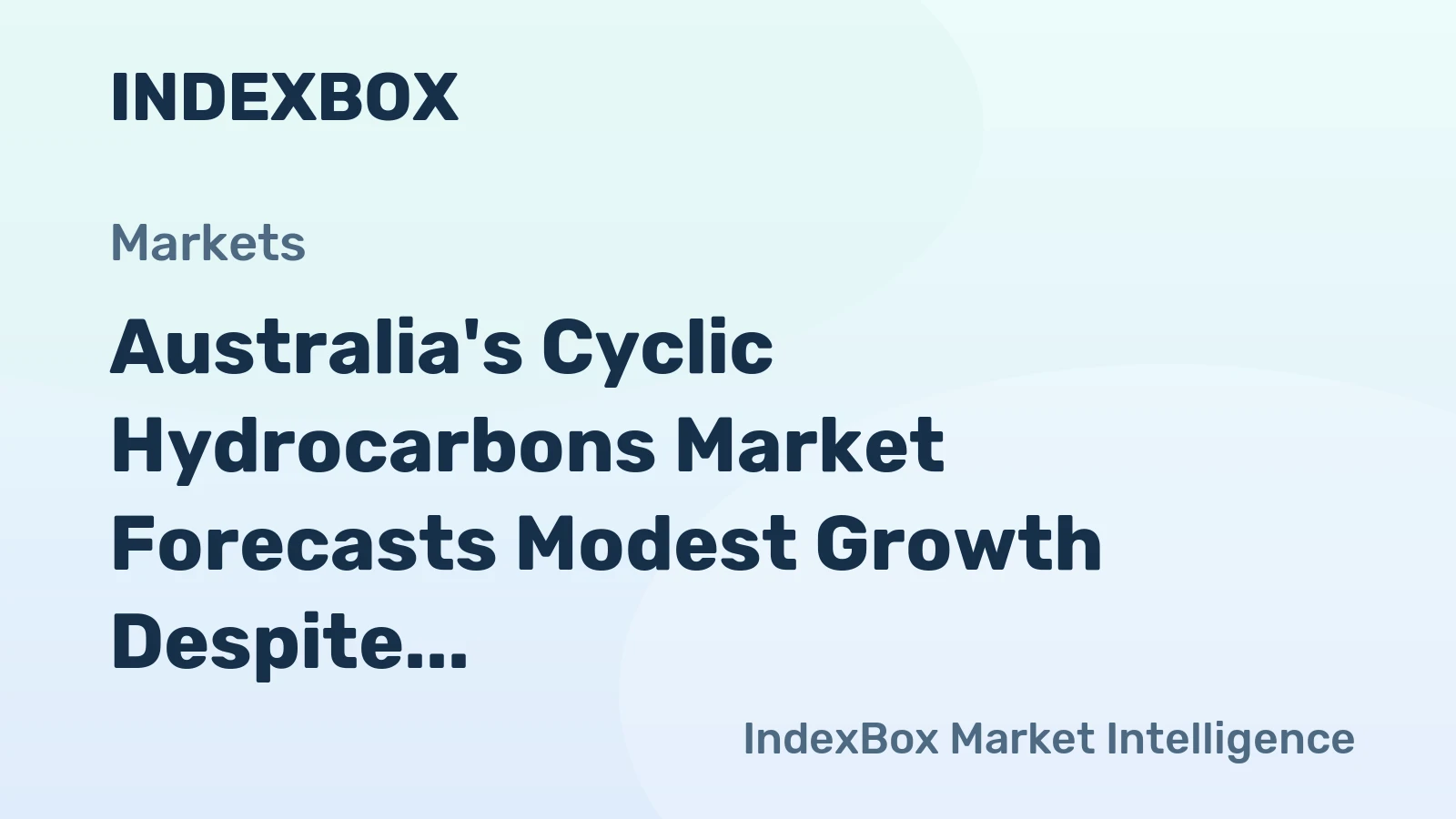 Australia's Cyclic Hydrocarbons Market Forecasts Modest Growth Despite 2024 Setback