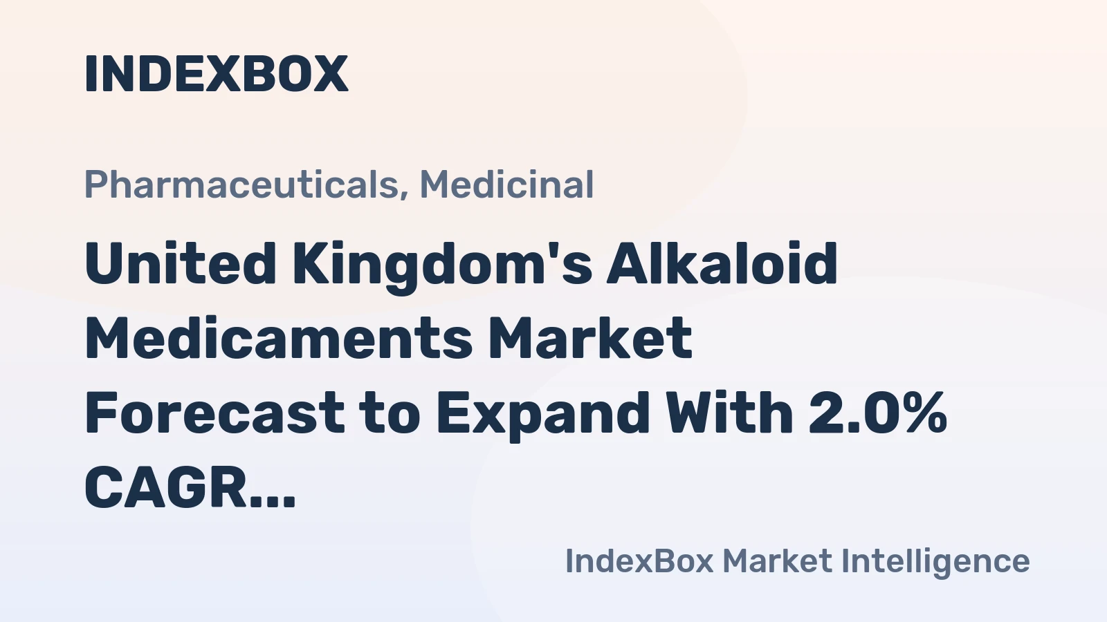 United Kingdom's Alkaloid Medicaments Market Forecast to Expand With 2.0% CAGR Through 2035