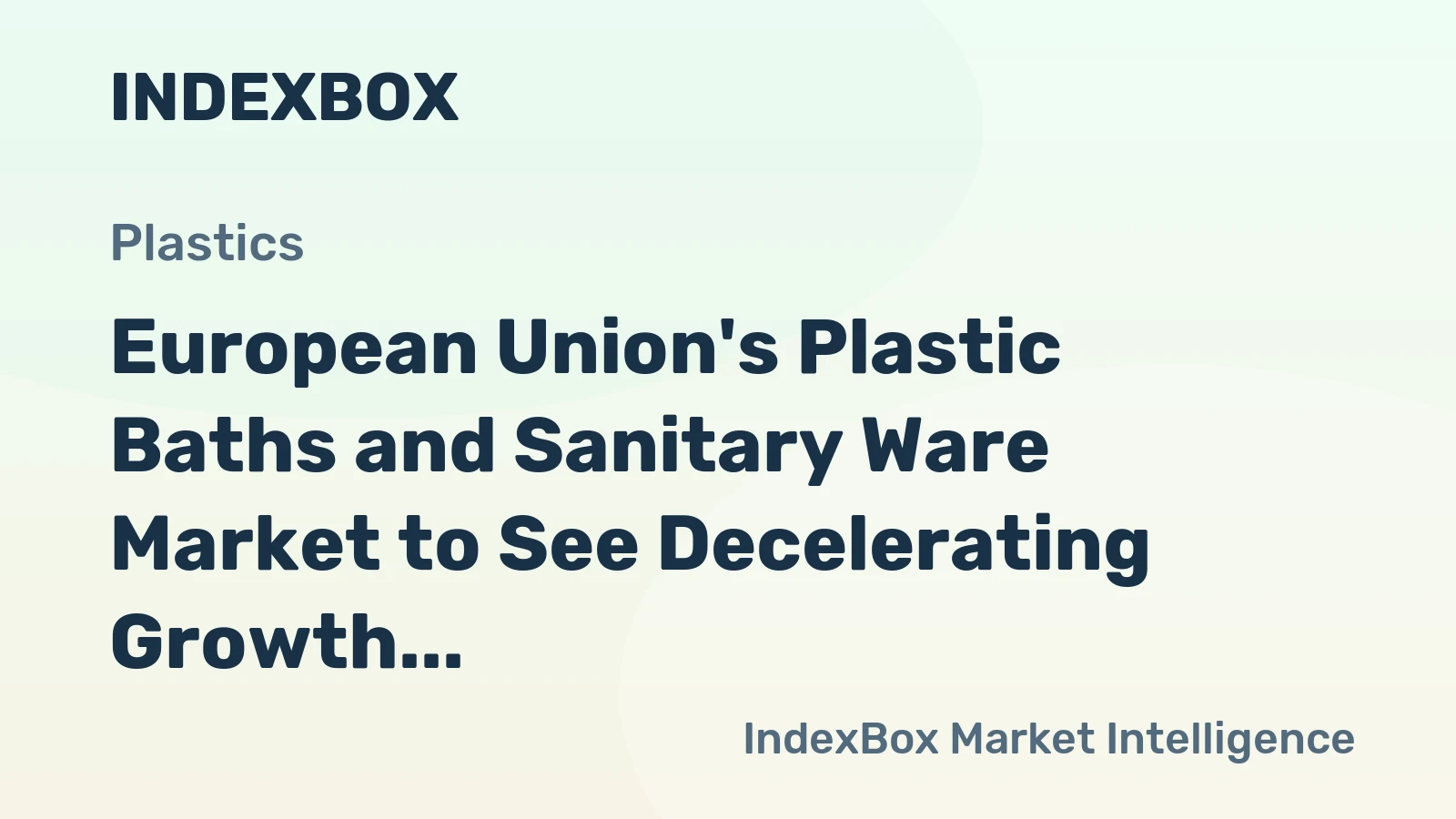 European Union's Plastic Baths and Sanitary Ware Market to See Decelerating Growth of +1.7% CAGR from 2024-2035, Reaching 19M Units