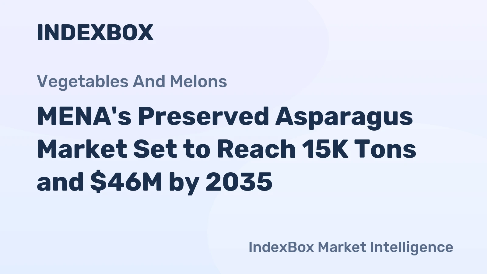 MENA's Preserved Asparagus Market Set to Reach 15K Tons and $46M by 2035