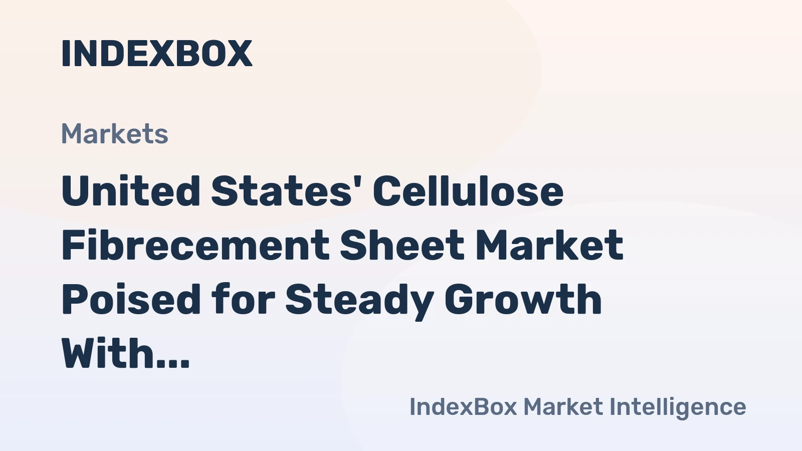 United States' Cellulose Fibrecement Sheet Market Poised for Steady Growth With 2.5% CAGR in Value Through 2035