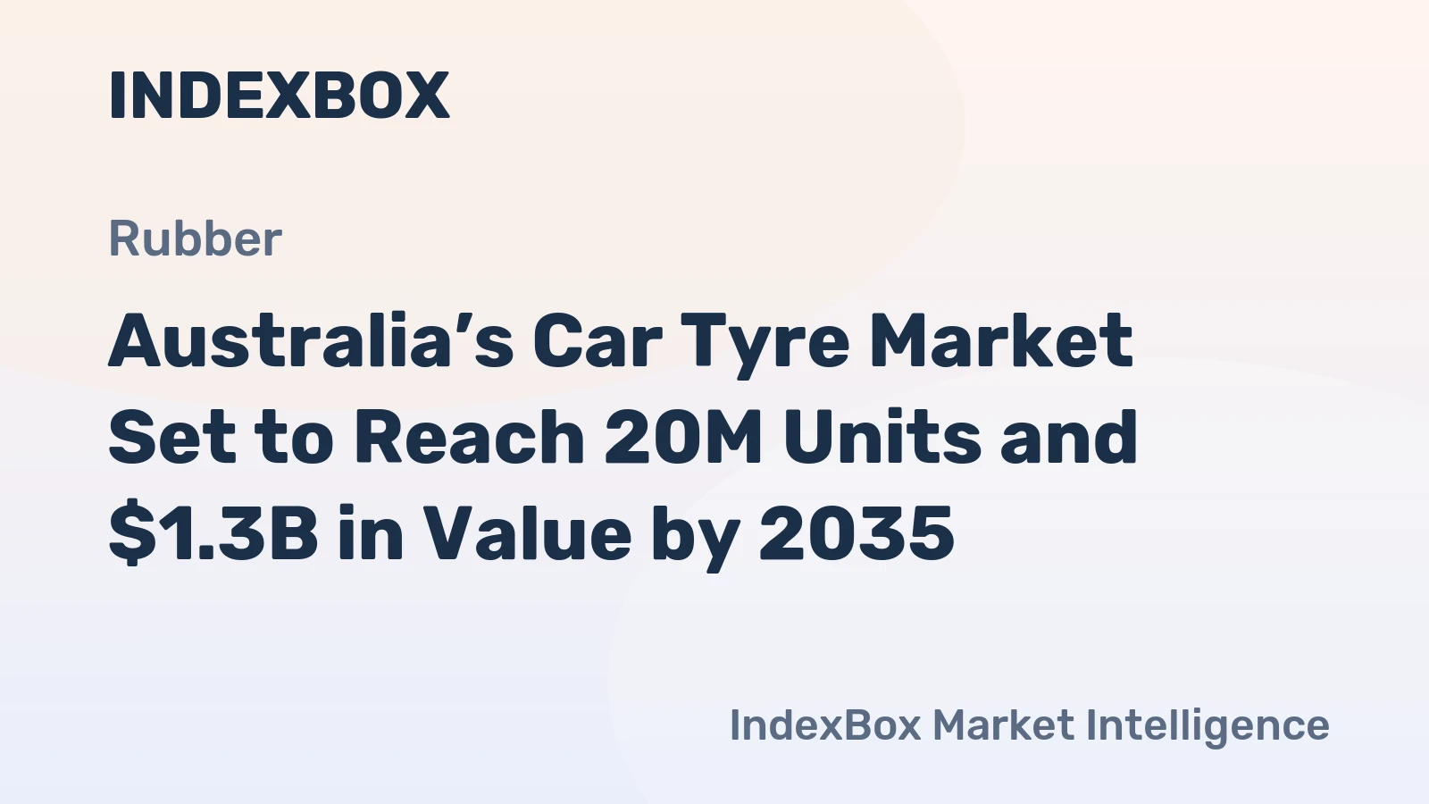 Australia’s Car Tyre Market Set to Reach 20M Units and $1.3B in Value by 2035