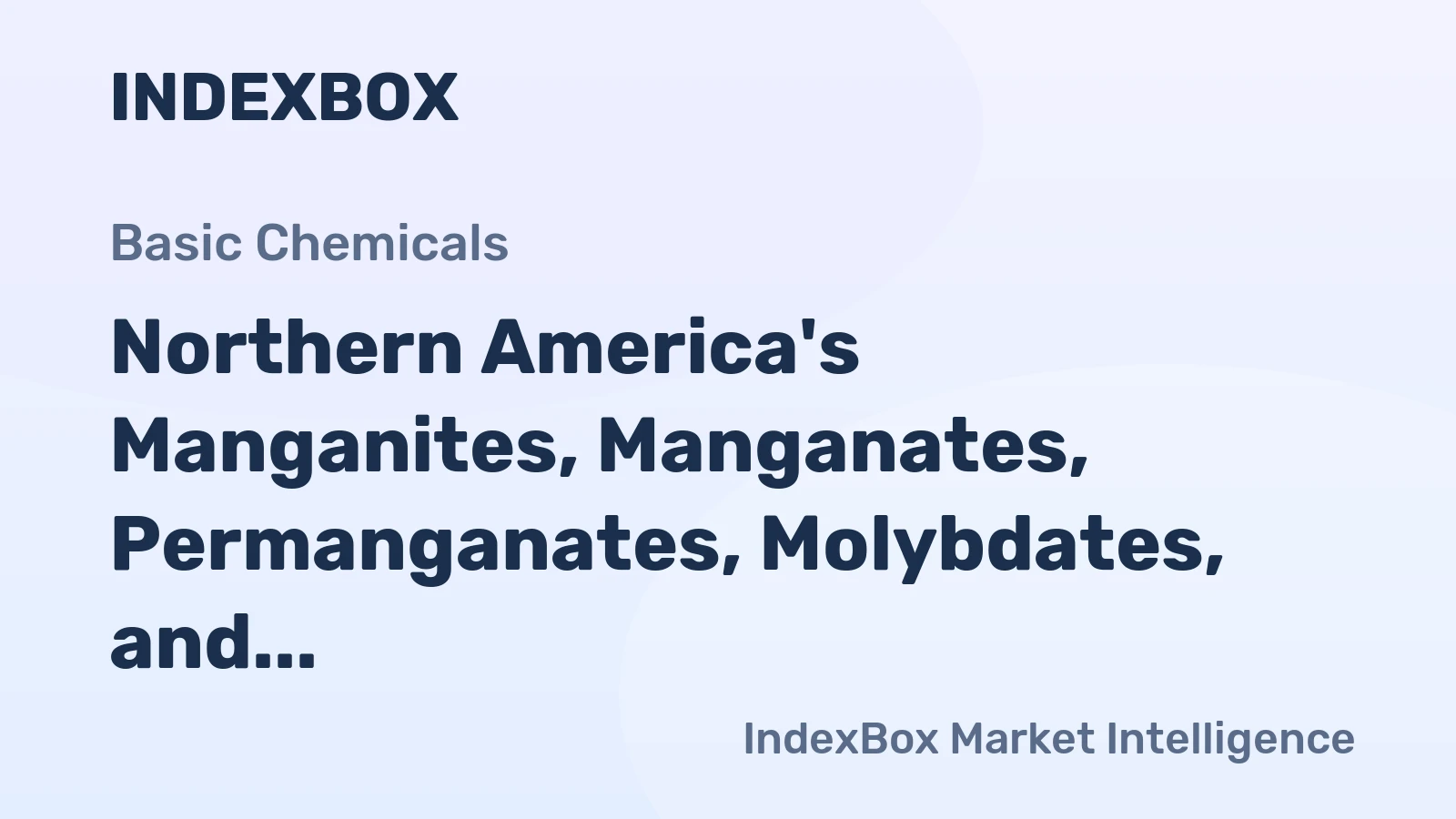 Northern America's Manganites, Manganates, Permanganates, Molybdates, and Tungstates Market to Reach 88K Tons and $1.2B by 2035