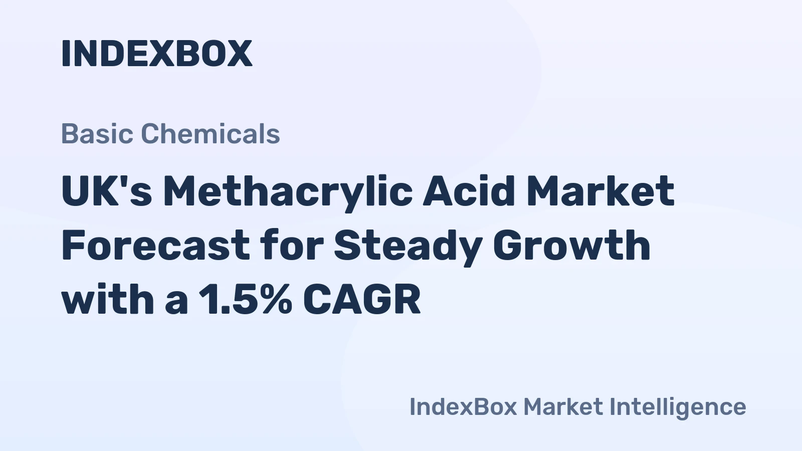UK's Methacrylic Acid Market Forecast for Steady Growth with a 1.5% CAGR