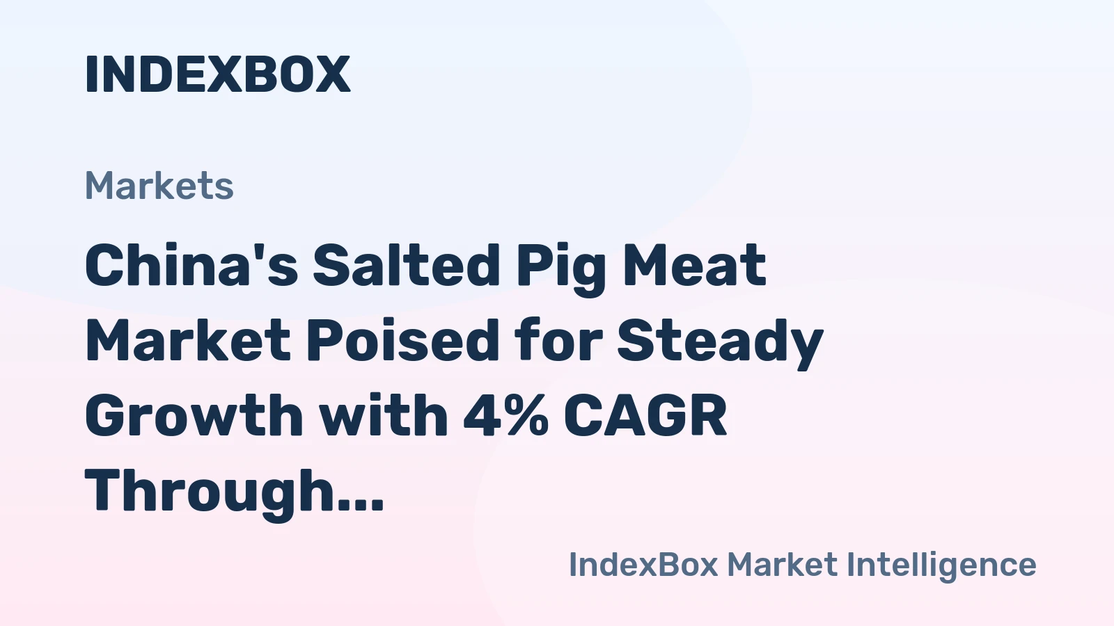 China's Salted Pig Meat Market Poised for Steady Growth with 4% CAGR Through 2035