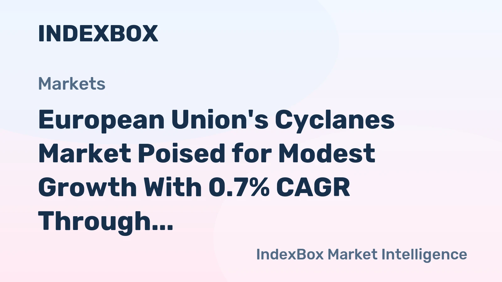 European Union's Cyclanes Market Poised for Modest Growth With 0.7% CAGR Through 2035