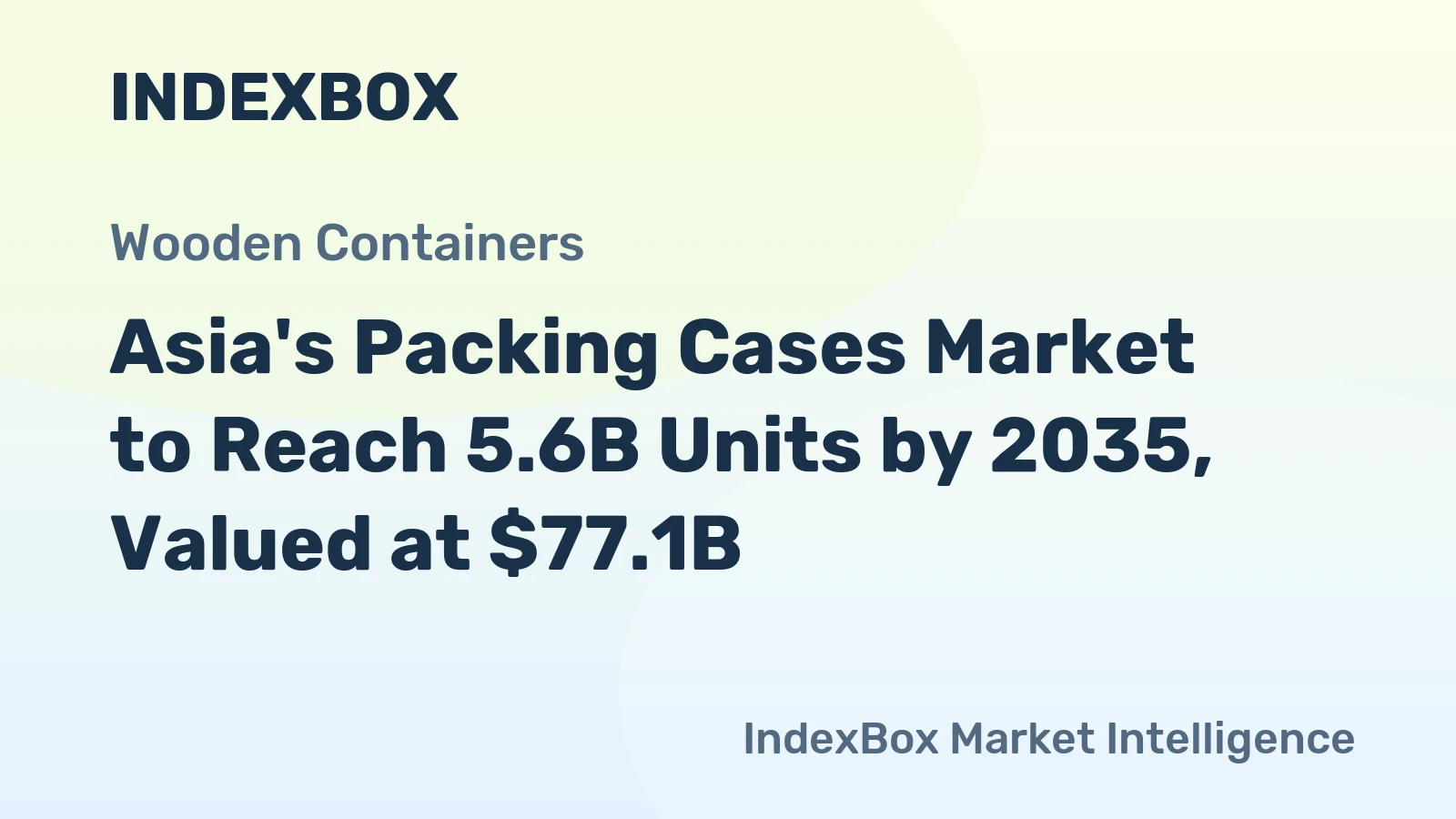 Asia's Packing Cases Market to Reach 5.6B Units by 2035, Valued at $77.1B