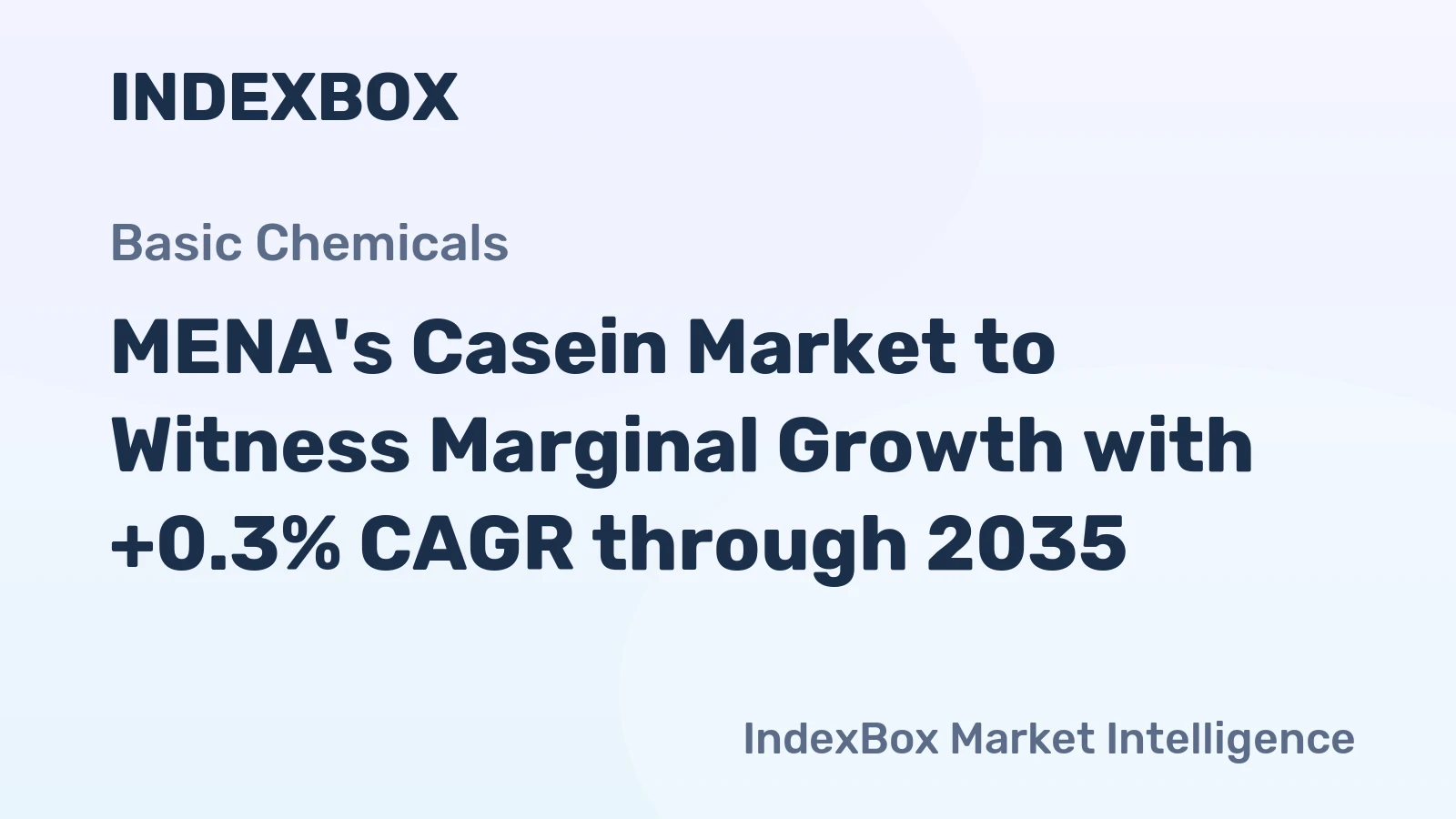 MENA's Casein Market to Witness Marginal Growth with +0.3% CAGR through 2035